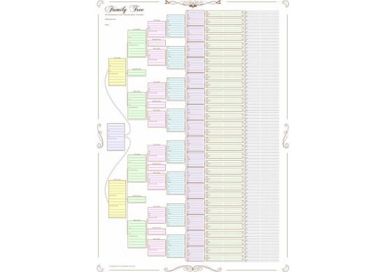Large Family Tree Charts Pack