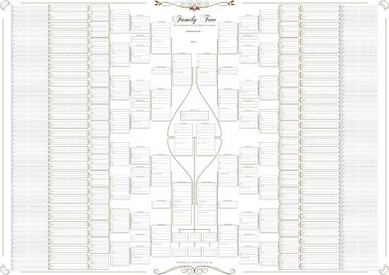 Large Family Tree Charts Pack